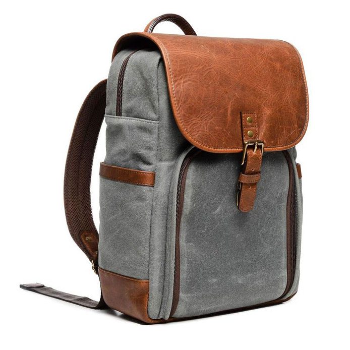 ONA Bag - The Monterey Backpack Smoke / Antique Cognac - Graphicart ...
